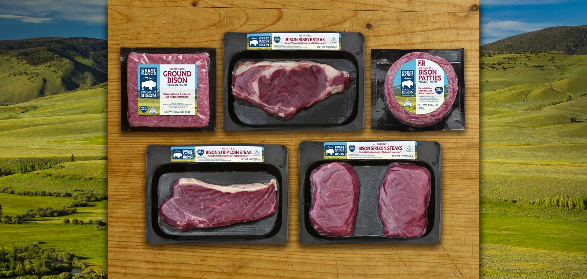 Premium Fresh Bison Meat - Great Range Bison